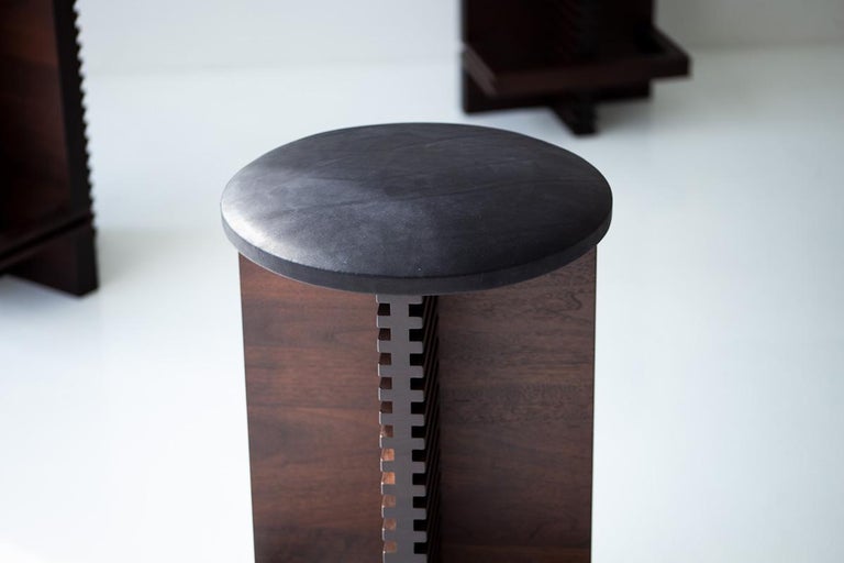Modern Counter Stools in Walnut, Cicely Collection For Sale at 1stDibs