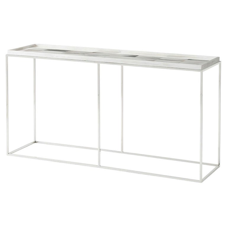 Modern Cubist Console Table For Sale at 1stDibs
