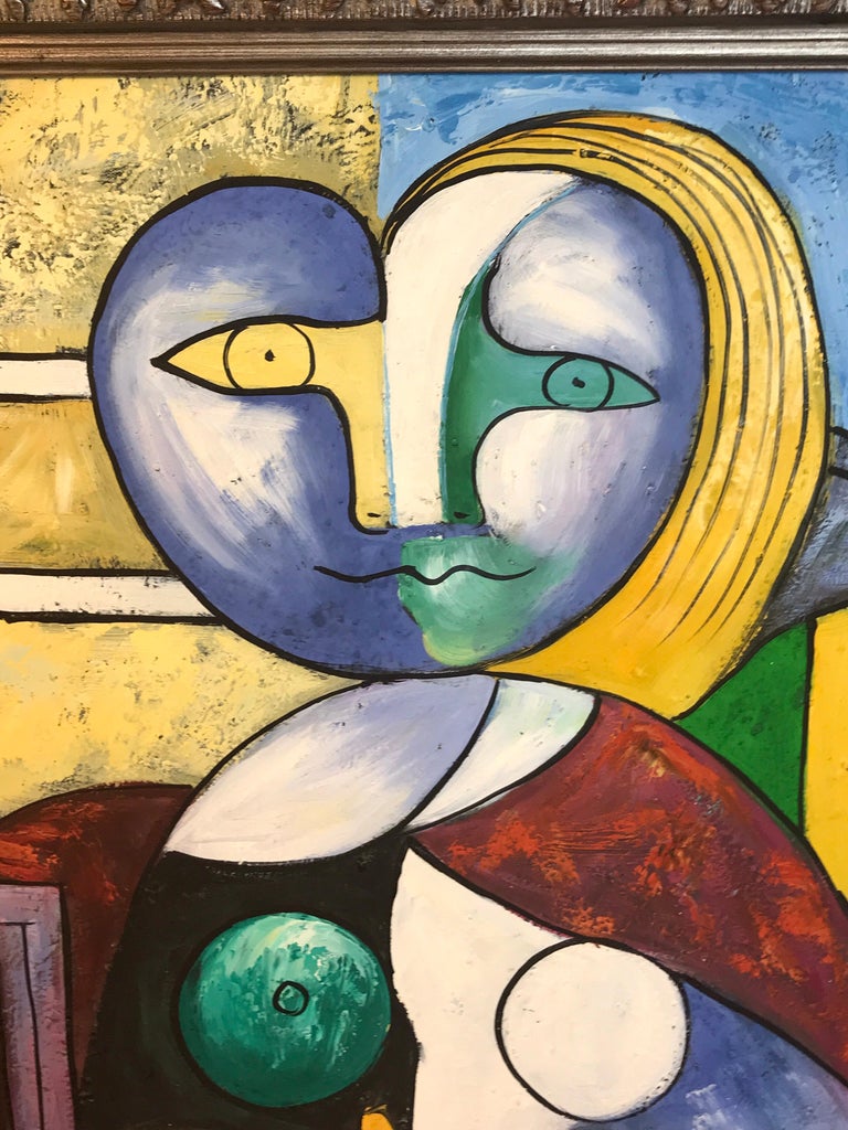 Modern Cubist Portrait of a Woman, Unsigned at 1stDibs