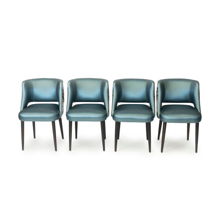 Modern Curve Back Dining Chair For Sale at 1stDibs