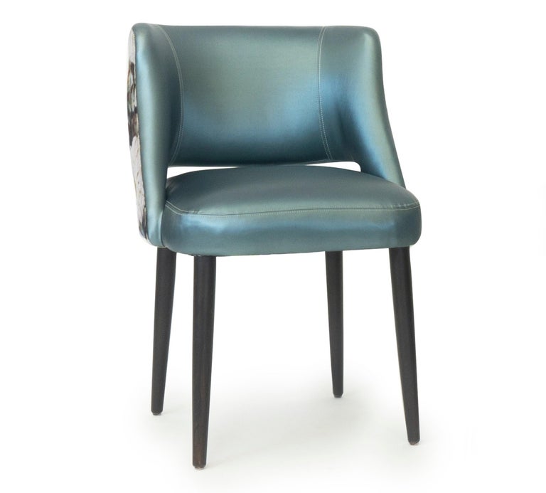 Modern Curve Back Dining Chair For Sale at 1stDibs