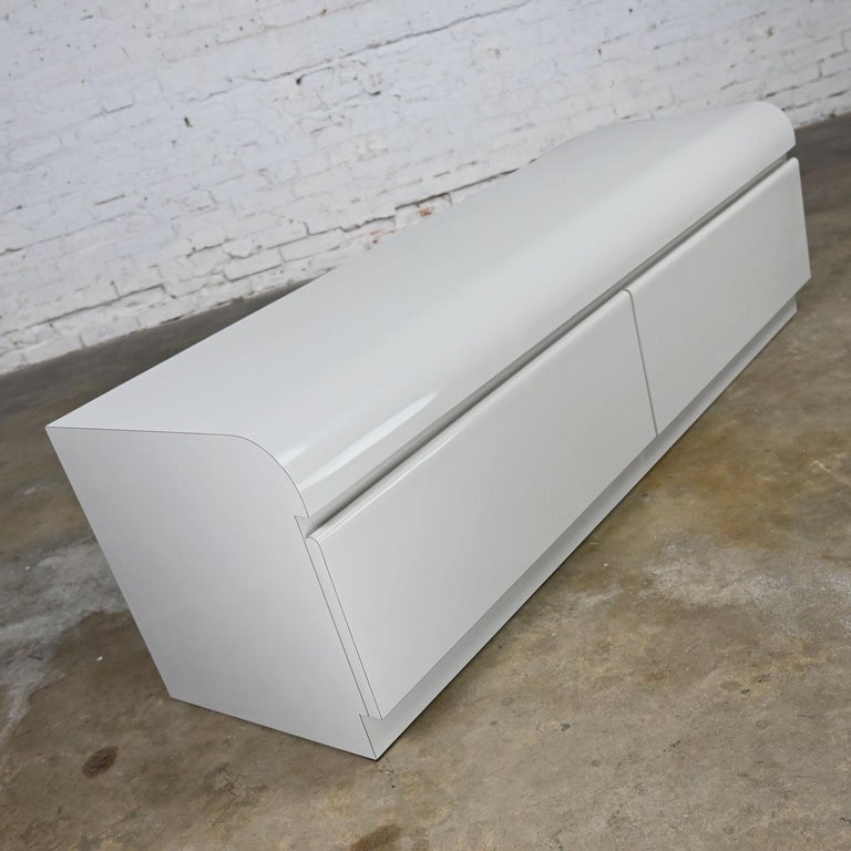 Modern Custom Built Light Gray Laminate Low 2 Drawer Dresser Bench Seat ...