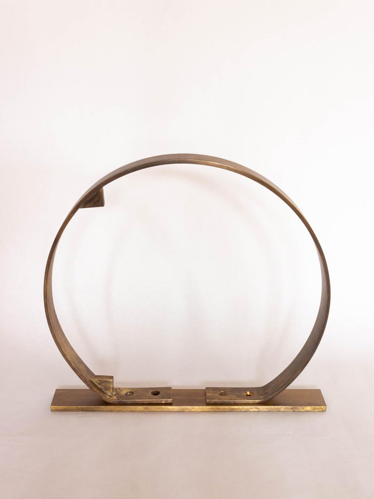 Pair of Modern Custom Circular Brass Shelf Brackets For Sale at 1stDibs ...
