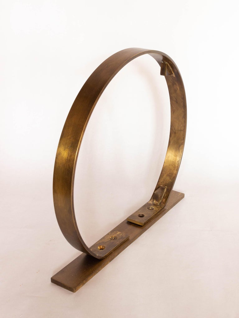 Pair of Modern Custom Circular Brass Shelf Brackets For Sale at 1stDibs ...