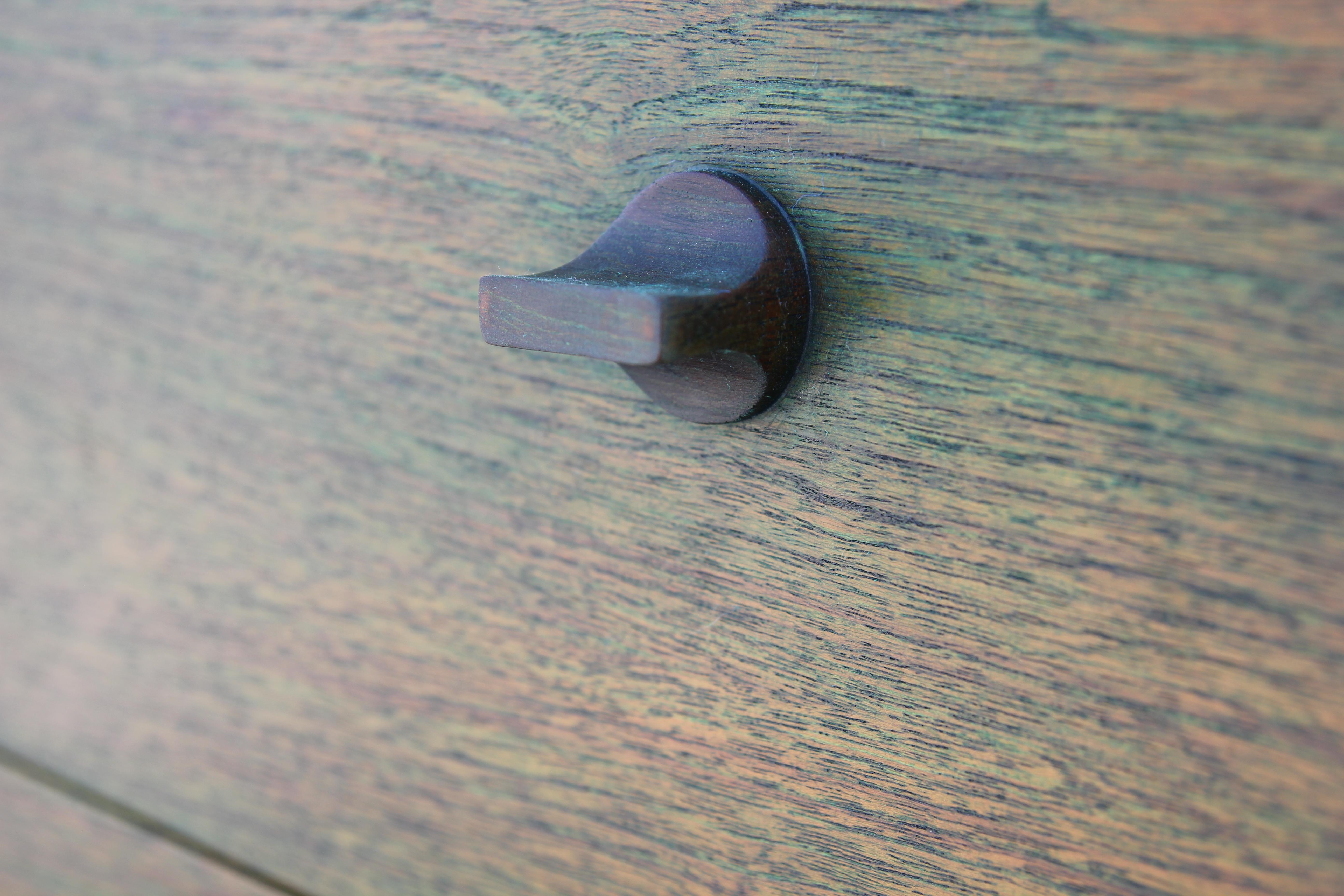 Modern Custom Danish Style Green Dyed Finish Sideboard or Credenza at ...