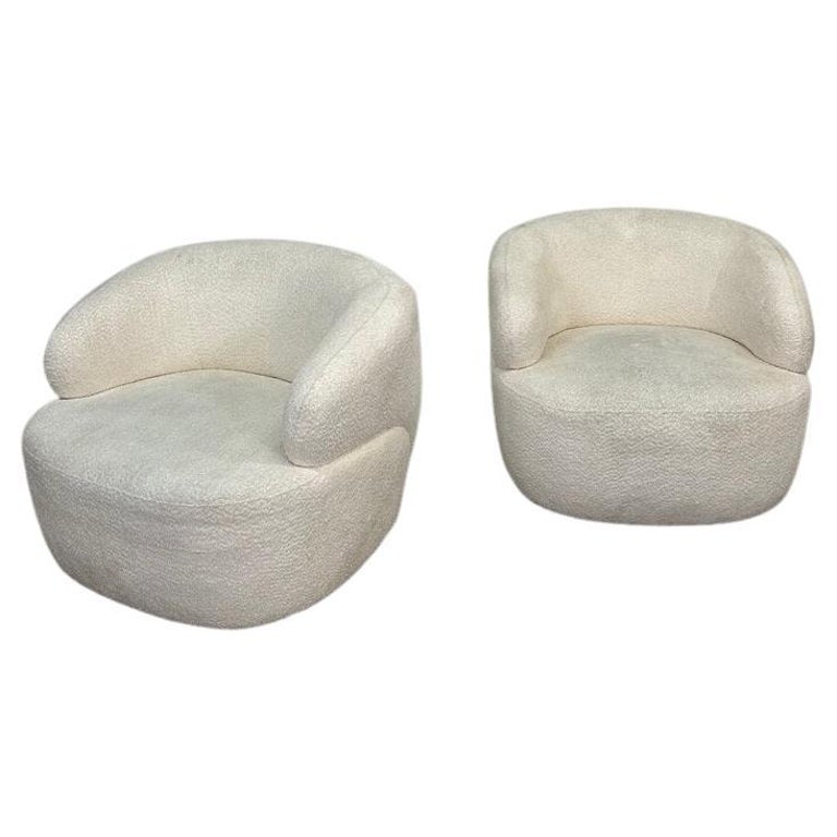 Modern Custom Made Boucle Lounge Chairs - sold seperately For Sale at ...