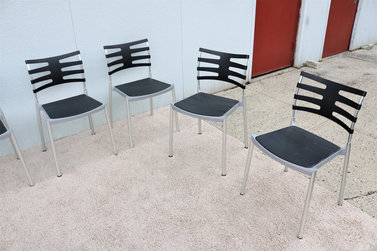 Modern Danish Kasper Salto for Fritz Hansen Ice Outdoor Dining Chairs ...