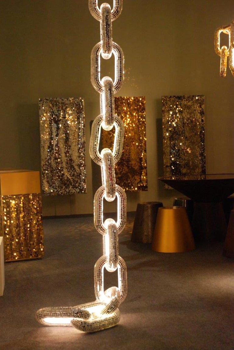 Modern Davide Medri for Dilmos Modular Links Hand-Cut Glass Mosaics ...
