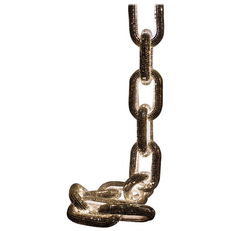 Modern Davide Medri for Dilmos Modular Links Hand-Cut Glass Mosaics ...