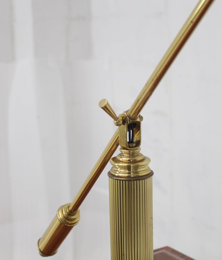 Modern Decorative Adjustable Long Arm Brass Table Desk Lamp at 1stDibs