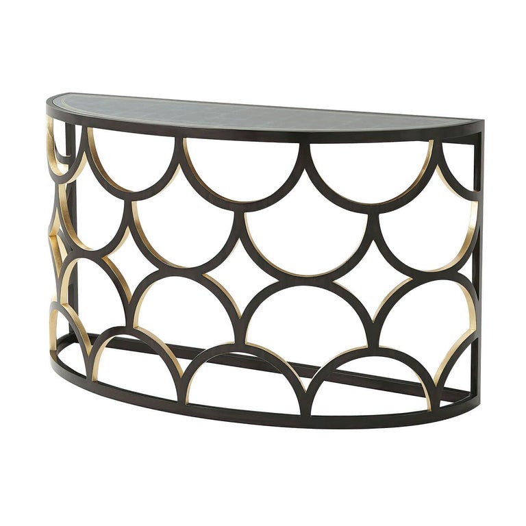 Modern Demi Lune Console For Sale at 1stDibs