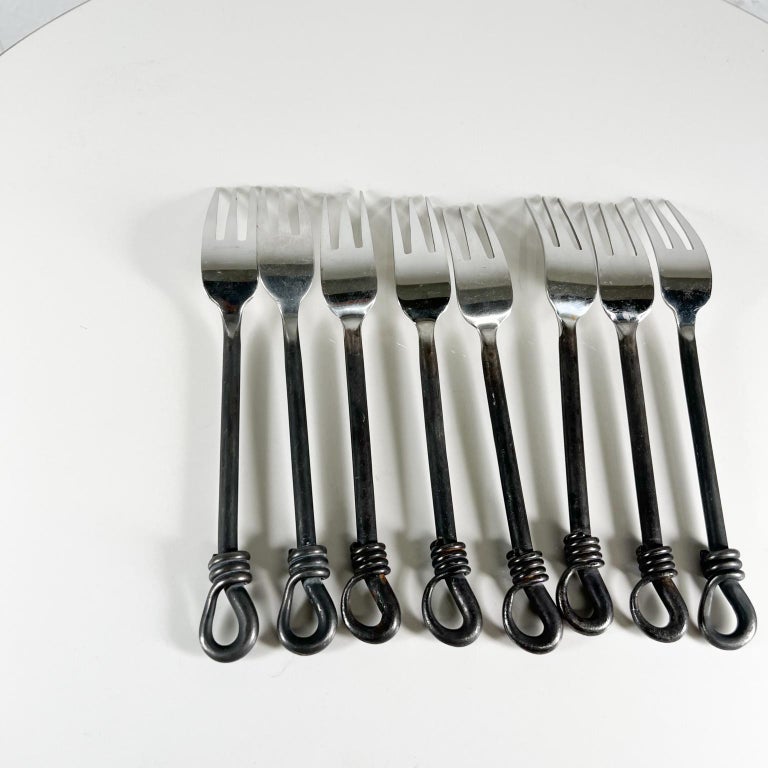 Modern Design Gourmet Settings Twist N Shout Dinner Forks Set of Eight ...