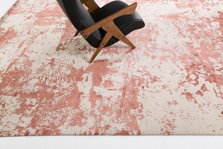 Modern Design Mezzo Collection Wool and Silk Embossed Rug from Mehraban ...