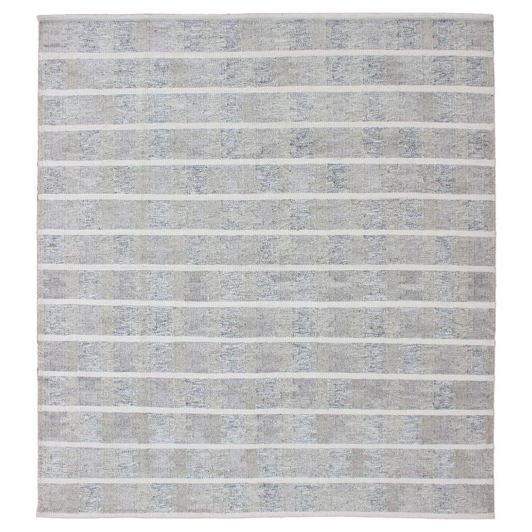 Modern Design Scandinavian Flat-Weave Rug with Neutral Colors For Sale ...