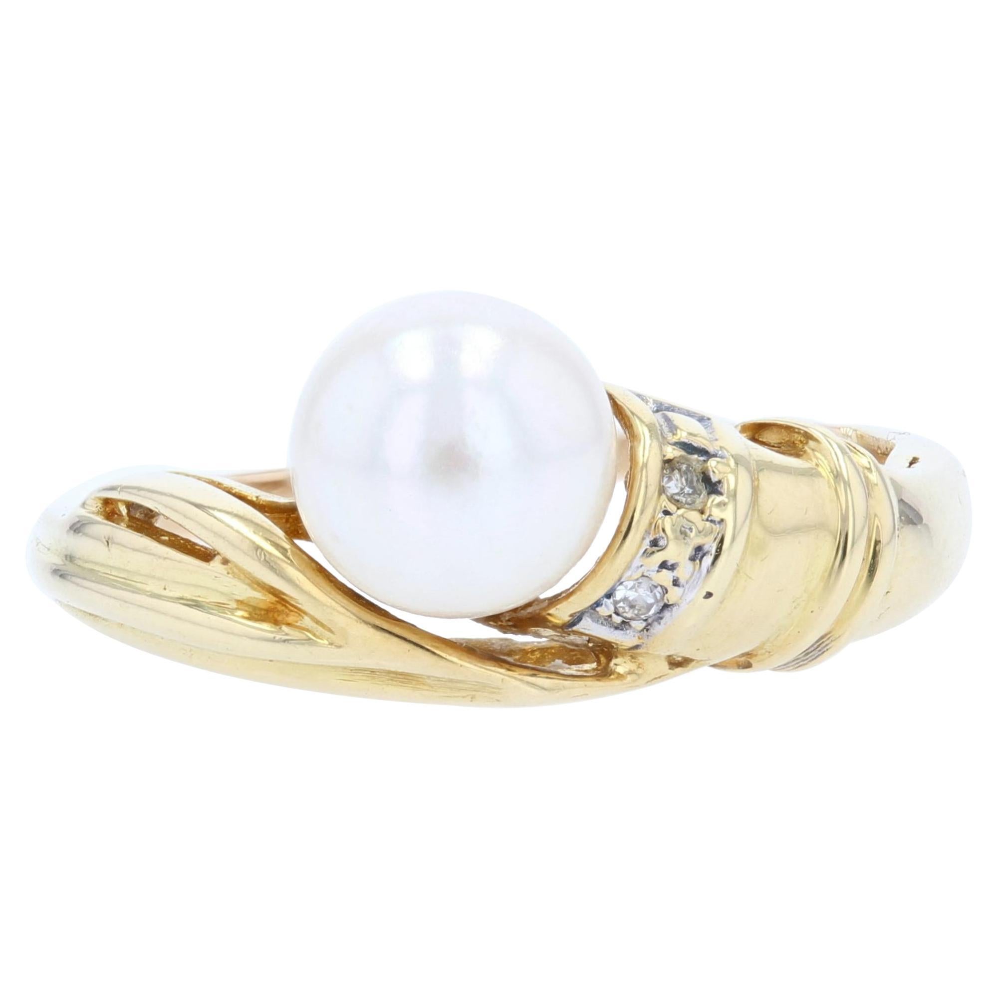 Naomi Sarna Pink Pearl Diamond Gold Ring For Sale at 1stDibs | pink ...