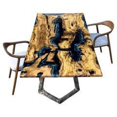 Dining Room Epoxy Wood Table - Custom Furniture - Design Table For Sale ...