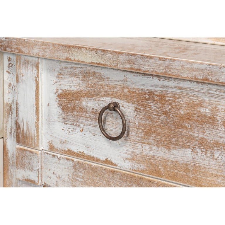 Modern Distressed Finish Hutch For Sale at 1stDibs