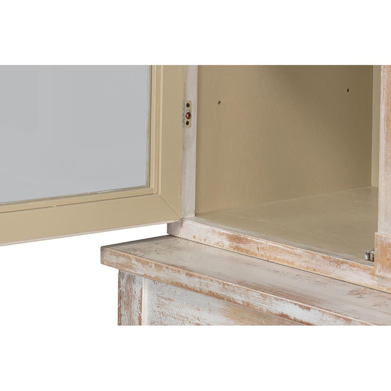 Modern Distressed Finish Hutch For Sale at 1stDibs