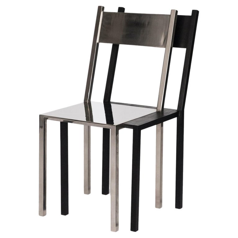 Modern "Double Vision Chair" by Studio S II Metal Wood For Sale at 1stDibs