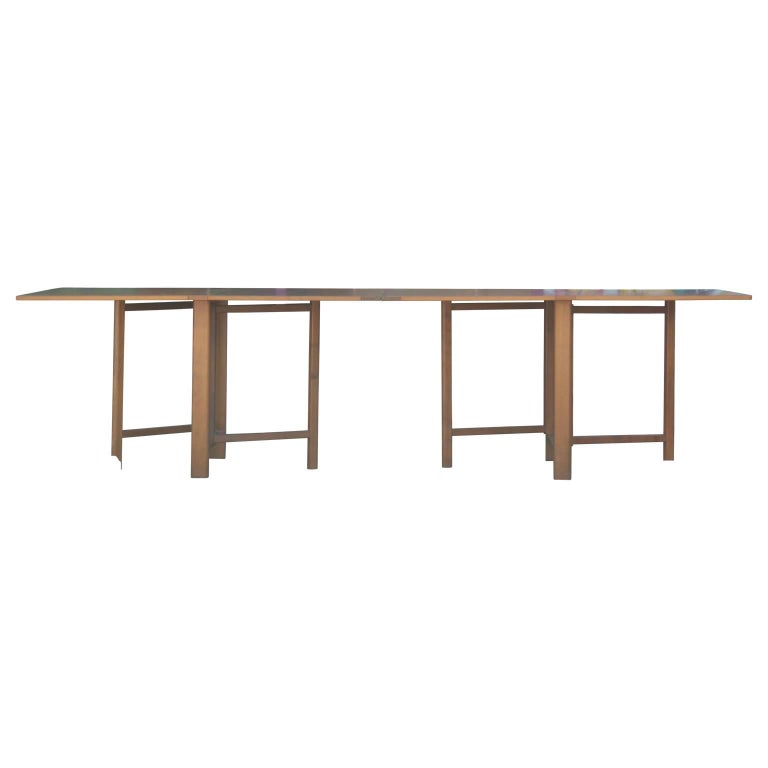 Modern Drop-Leaf Teak "Maria" Dining Table by Bruno Mathsson for Karl ...