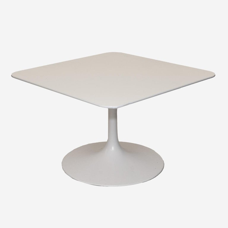 Modern Eames Style Square Tulip Table For Sale at 1stDibs