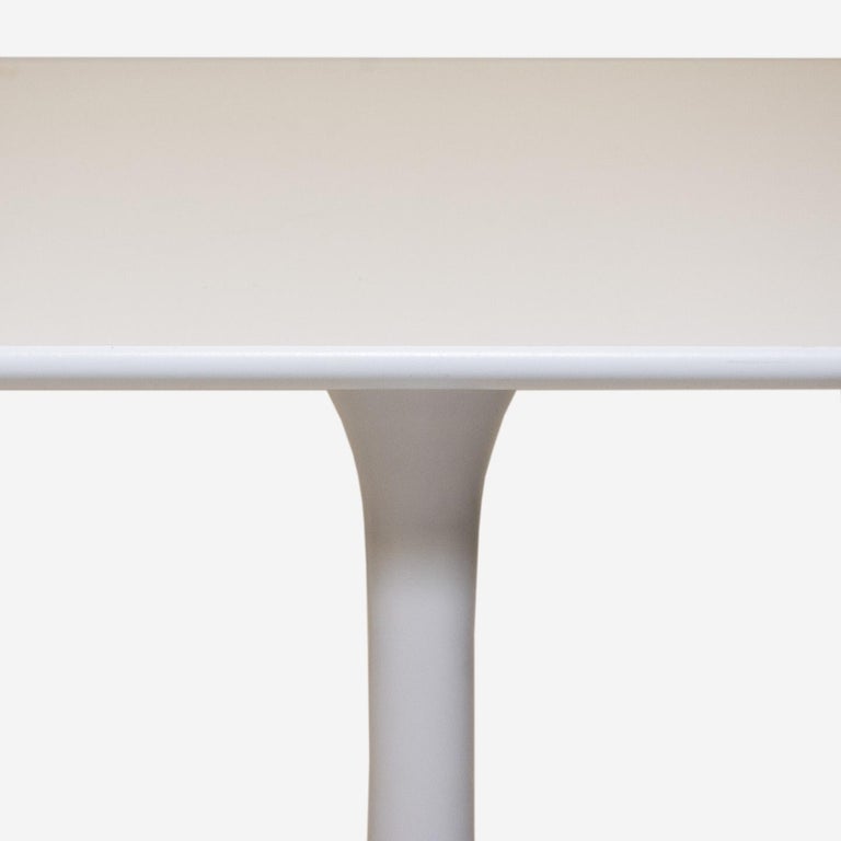 Modern Eames Style Square Tulip Table For Sale at 1stDibs