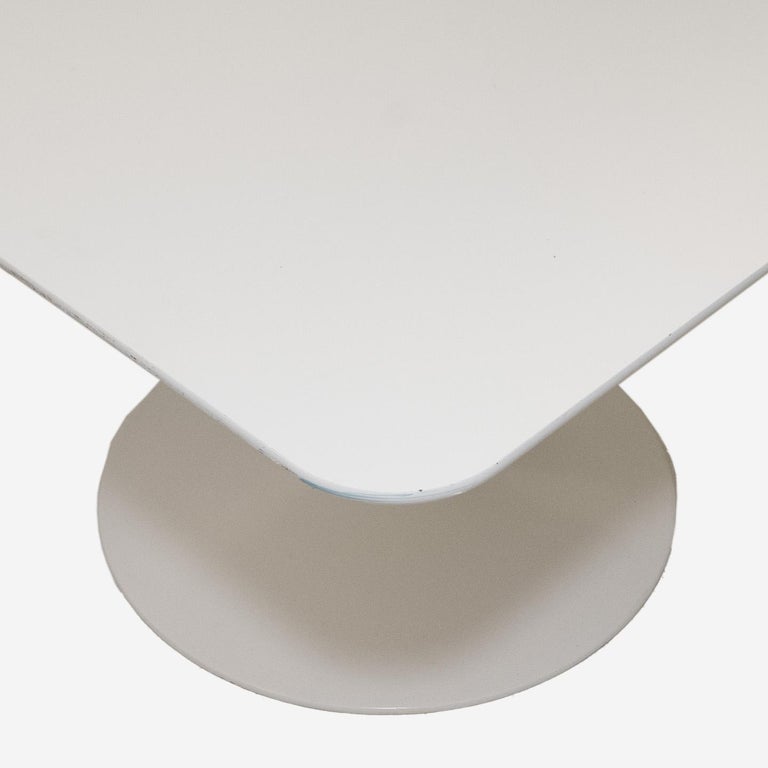 Modern Eames Style Square Tulip Table For Sale at 1stDibs
