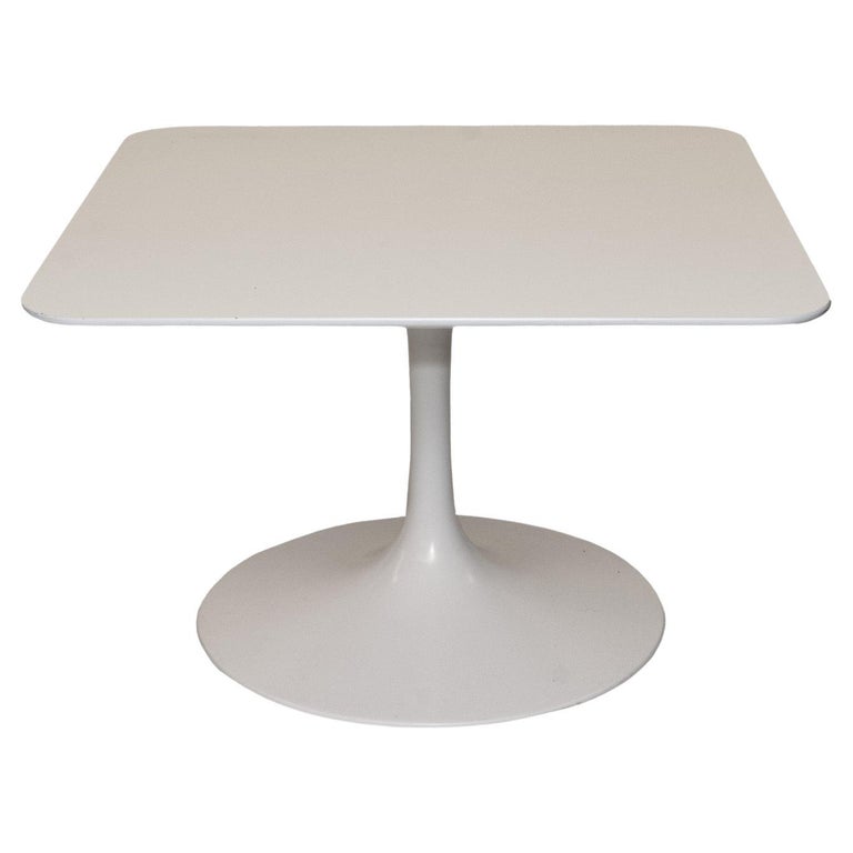 Modern Eames Style Square Tulip Table For Sale at 1stDibs