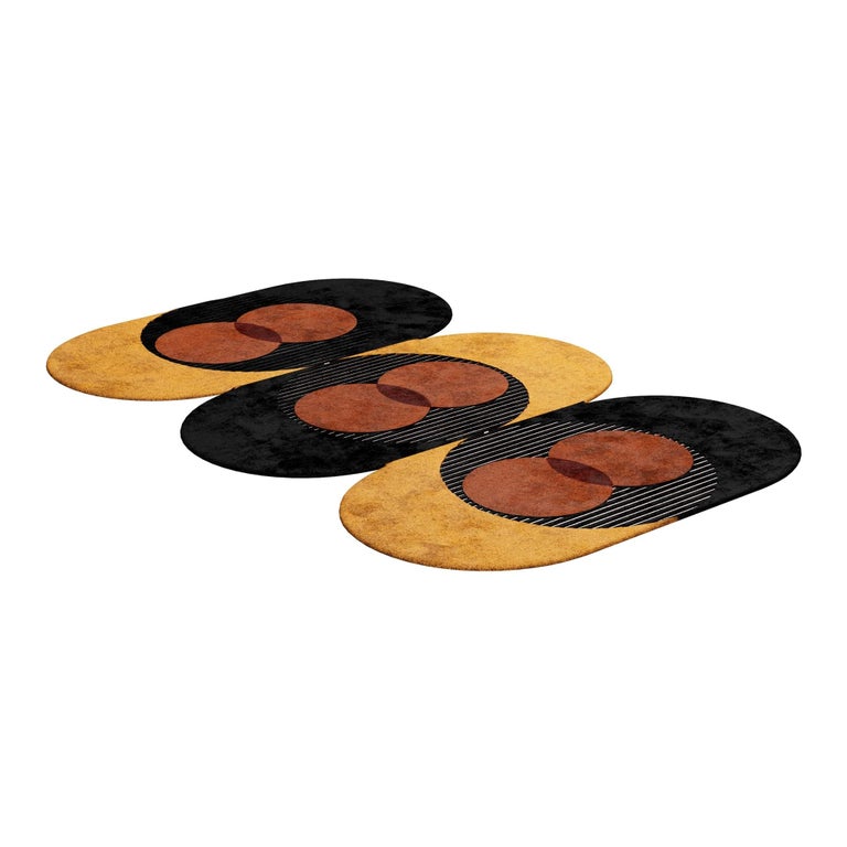 Modern Eclectic Memphis Design Style Rug with Hand-Tufted Botanical ...