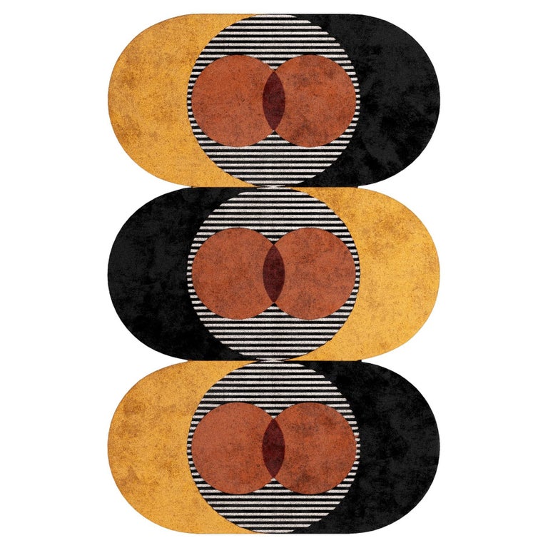 Modern Eclectic Memphis Design Style Rug with Hand-Tufted Botanical ...