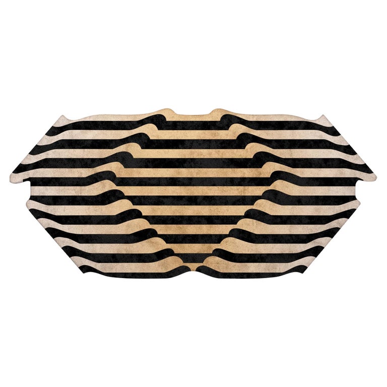 Modern Eclectic Memphis Design Style Rug with Hand-Tufted Botanical ...