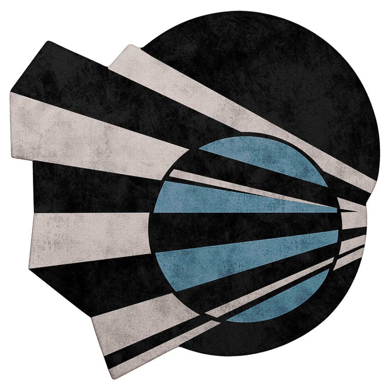 Modern Eclectic Style Rug with Hand-Tufted Botanical Silk For Sale at ...