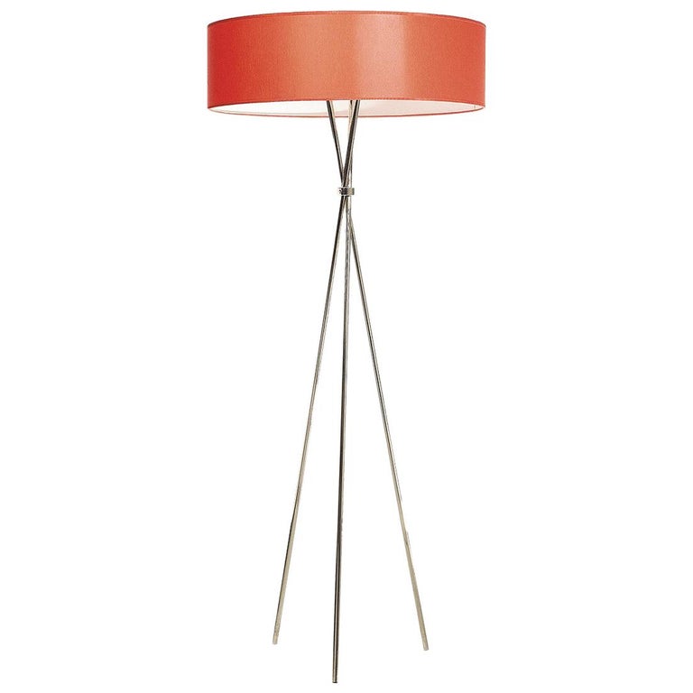 Modern Elegant Floor-Lamp with a Big Carton-Shade, "Quo Vadis" For Sale ...