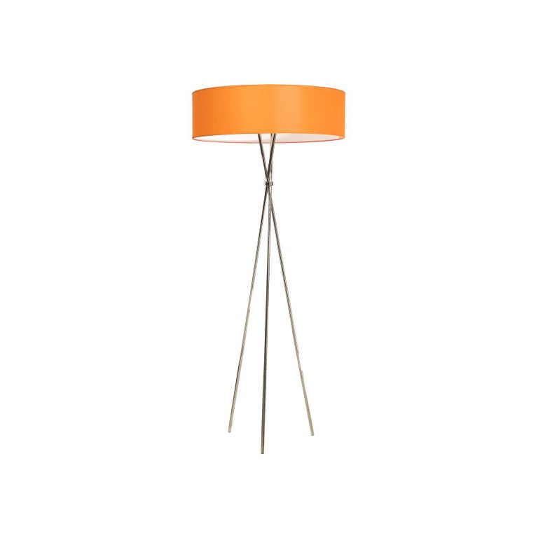 Modern Elegant Floor-Lamp with a Big Carton-Shade, "Quo Vadis" For Sale ...