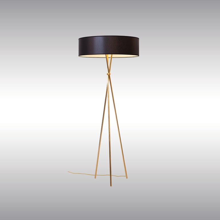 Modern Elegant Floor-Lamp with a Big Carton-Shade, "Quo Vadis" For Sale ...