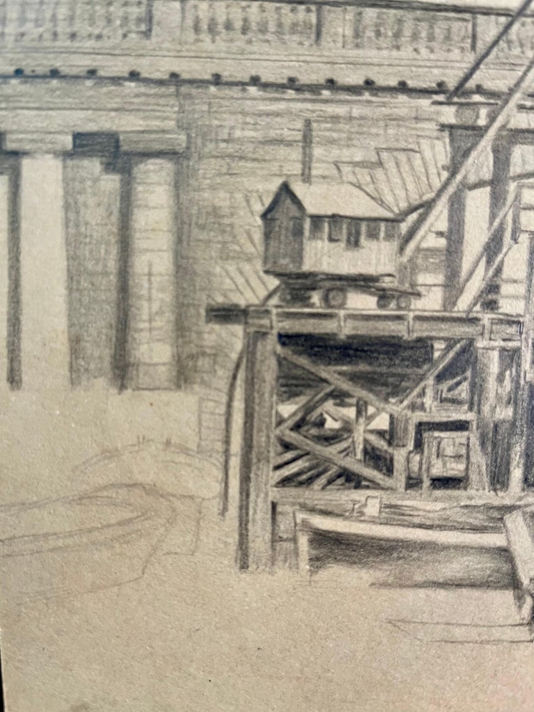 Modern English Drawing Docks of London For Sale at 1stDibs