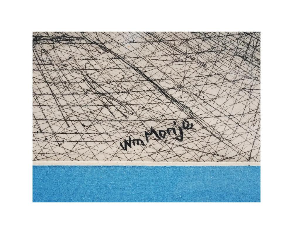 Modern Erotic Scene Ink Painting by William Monje at 1stDibs