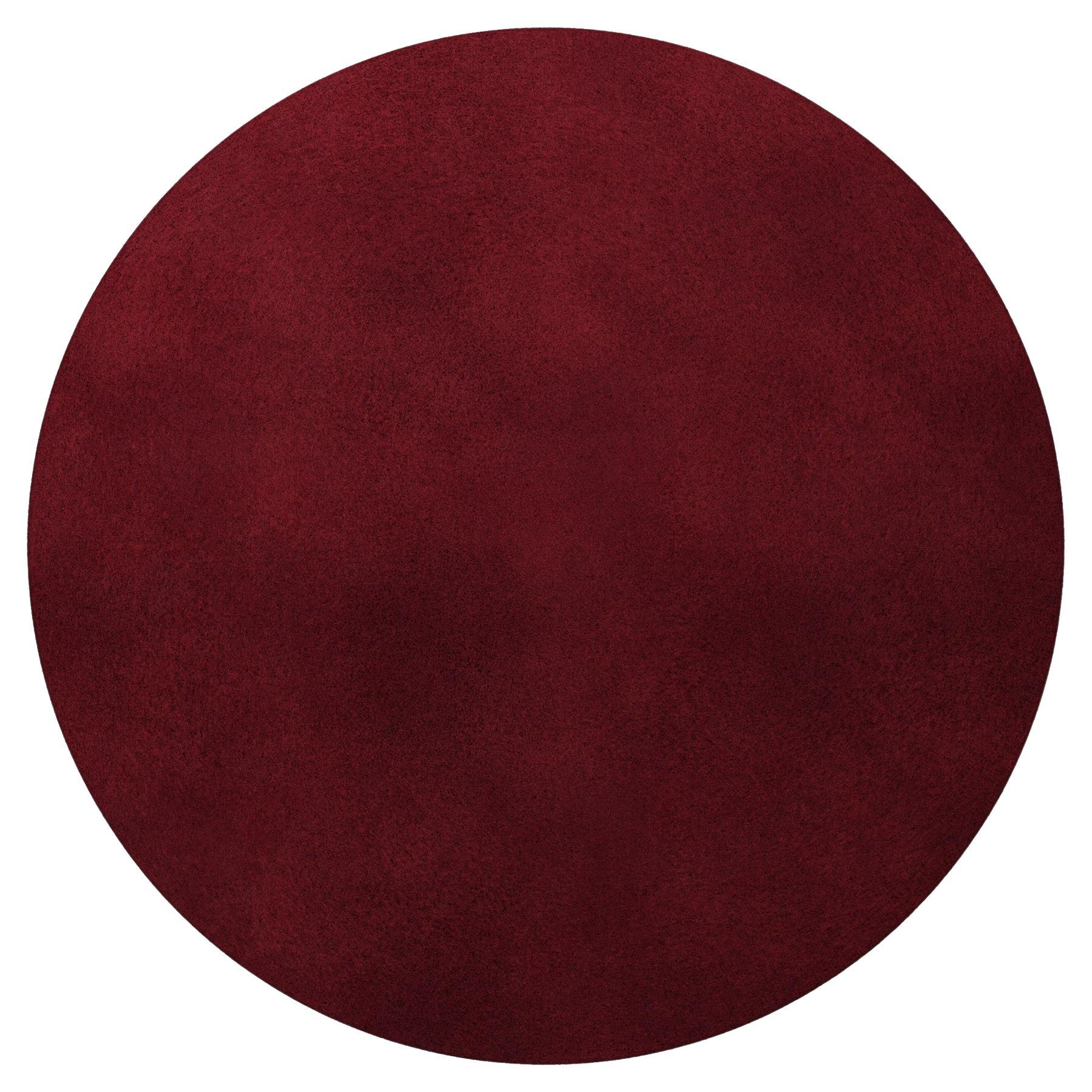 21st Cent Resistant Round Warm Red Sunset Hues Rug by Deanna Comellini ...