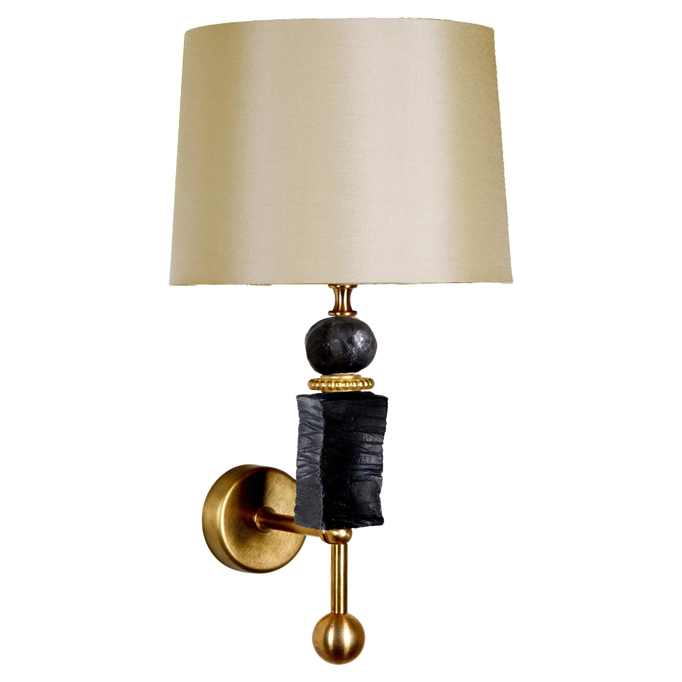 Chelsea Wall Light by Margit Wittig in Brass and Bronze-Resin For Sale ...