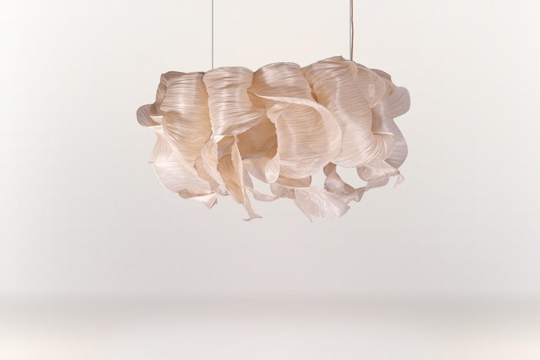 Modern Sculptural Fabric Pendant Chandelier from Studio Mirei, Nebula ...