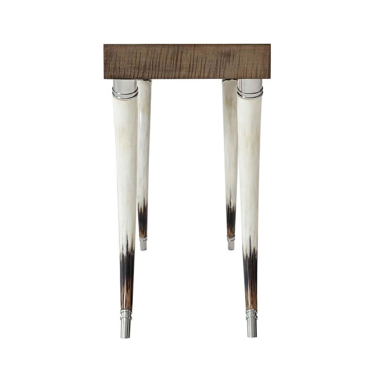 Modern Faux Horn Console Table For Sale at 1stDibs