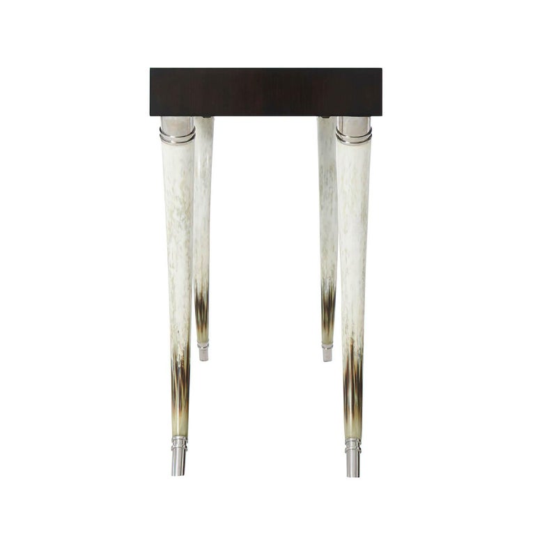 Modern Faux Horn Console Table For Sale at 1stDibs