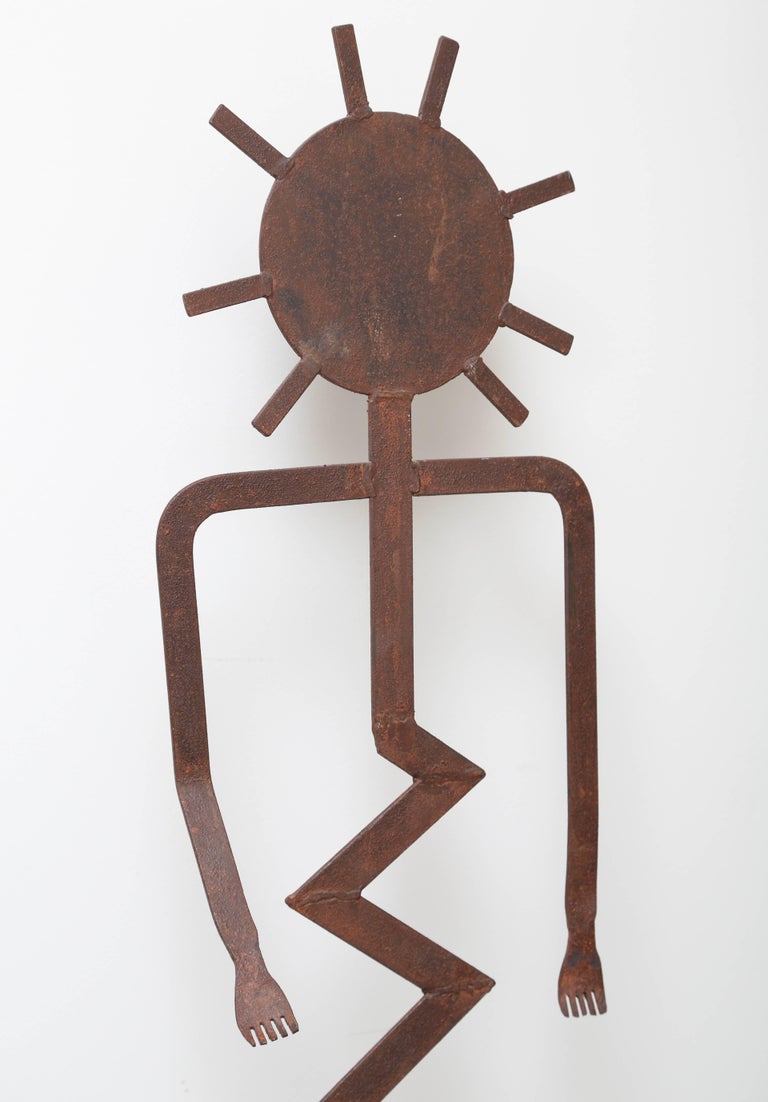 Modern Figural Iron Sculpture For Sale at 1stDibs