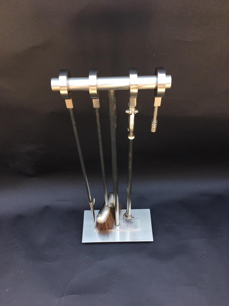Modern Fireplace Tool Set For Sale at 1stDibs