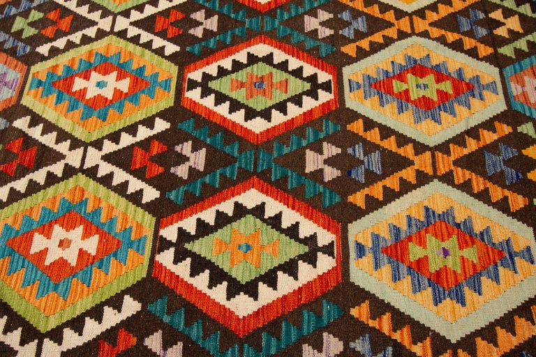 Modern Flat-Weave Kilim Rug For Sale at 1stDibs