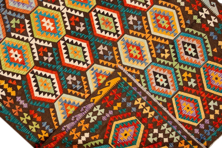Modern Flat-Weave Kilim Rug For Sale at 1stDibs