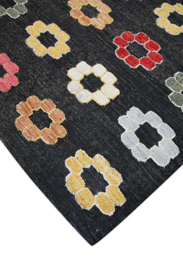 Modern Flatweave Handmade Wool Rug For Sale at 1stDibs