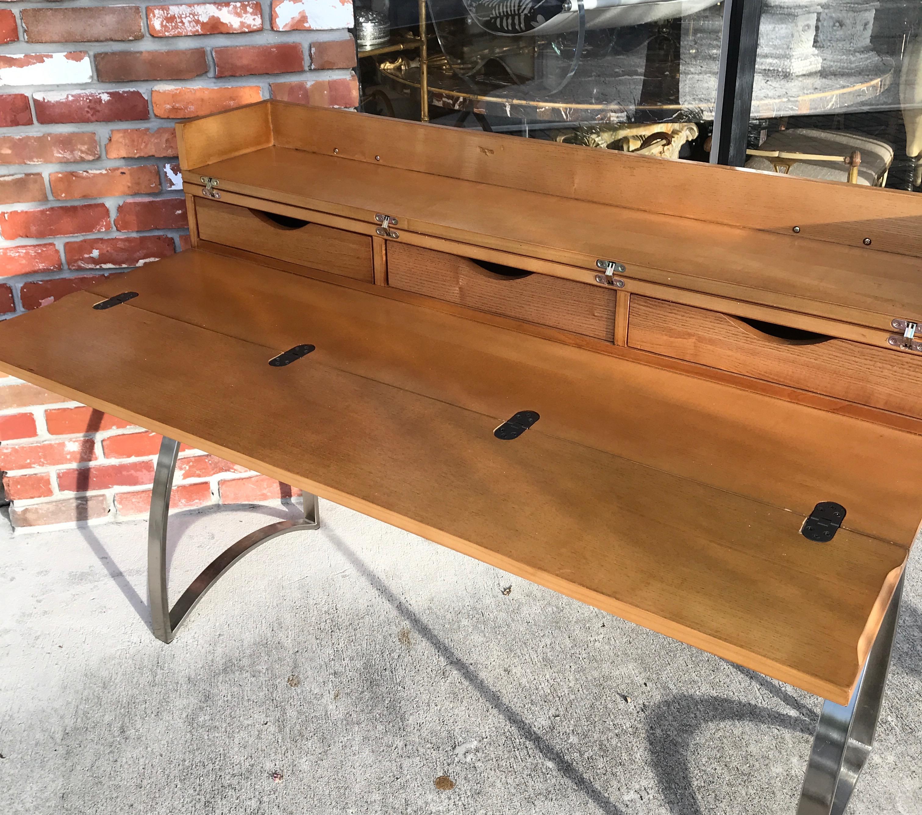 Modern Flip Top Desk at 1stDibs