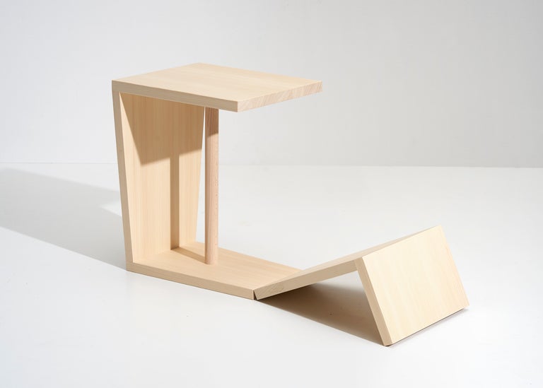 Modern Foot-Rest Stool, 'Manolo Wood' For Sale at 1stDibs