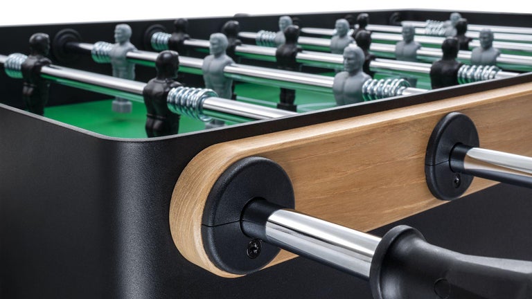 Modern Football Table in Black Red White Iron and Wood Outdoor Indoor ...